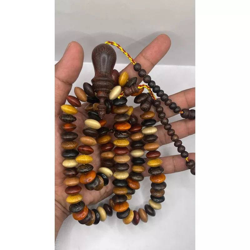 (PENDINDING DIRI) SAIZ JUMBO 14 MM 100 BIJI Tasbih Terapi 10 kombinasi ...