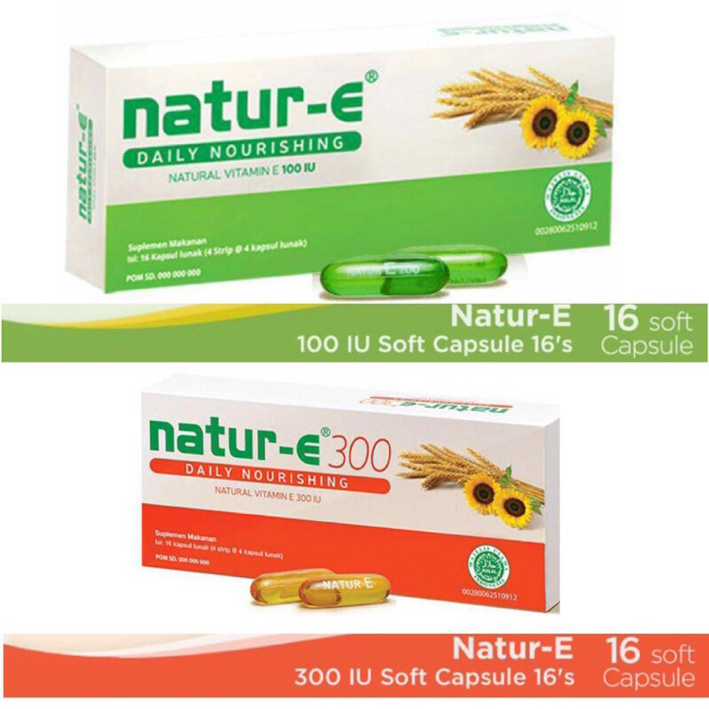 Natur E 100 Iu Kapsul Isi 16 Kapsul Vitamin Kulit Shopee Malaysia 9786