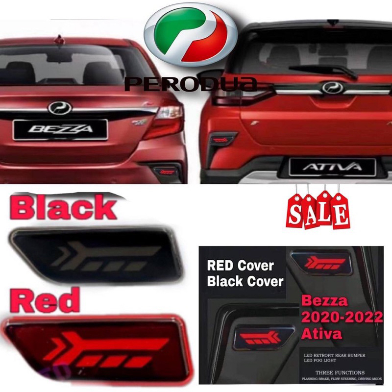 [SALES] DTK Perodua Rear Bumper Light Bezza 2020 Reflector Body Kit ...