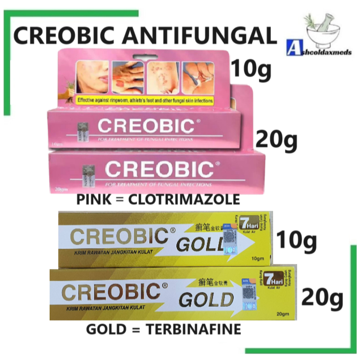 Creobic Clotrimazole / Creobic Gold Terbinafine Cream 10g , 20g or ...