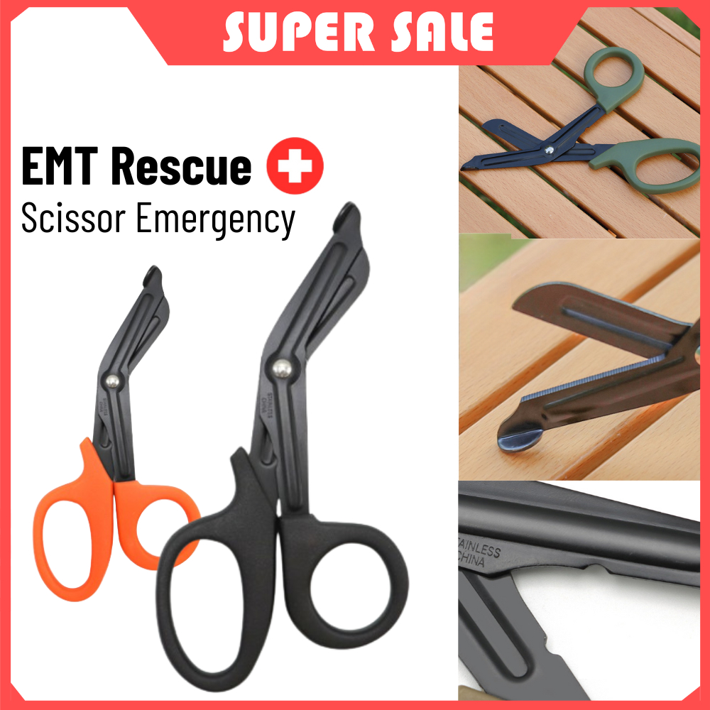 EMT Rescue Scissor Tactical Tijera Rescate Rescue Scissors Medical Bandage Scissor First Aid ...