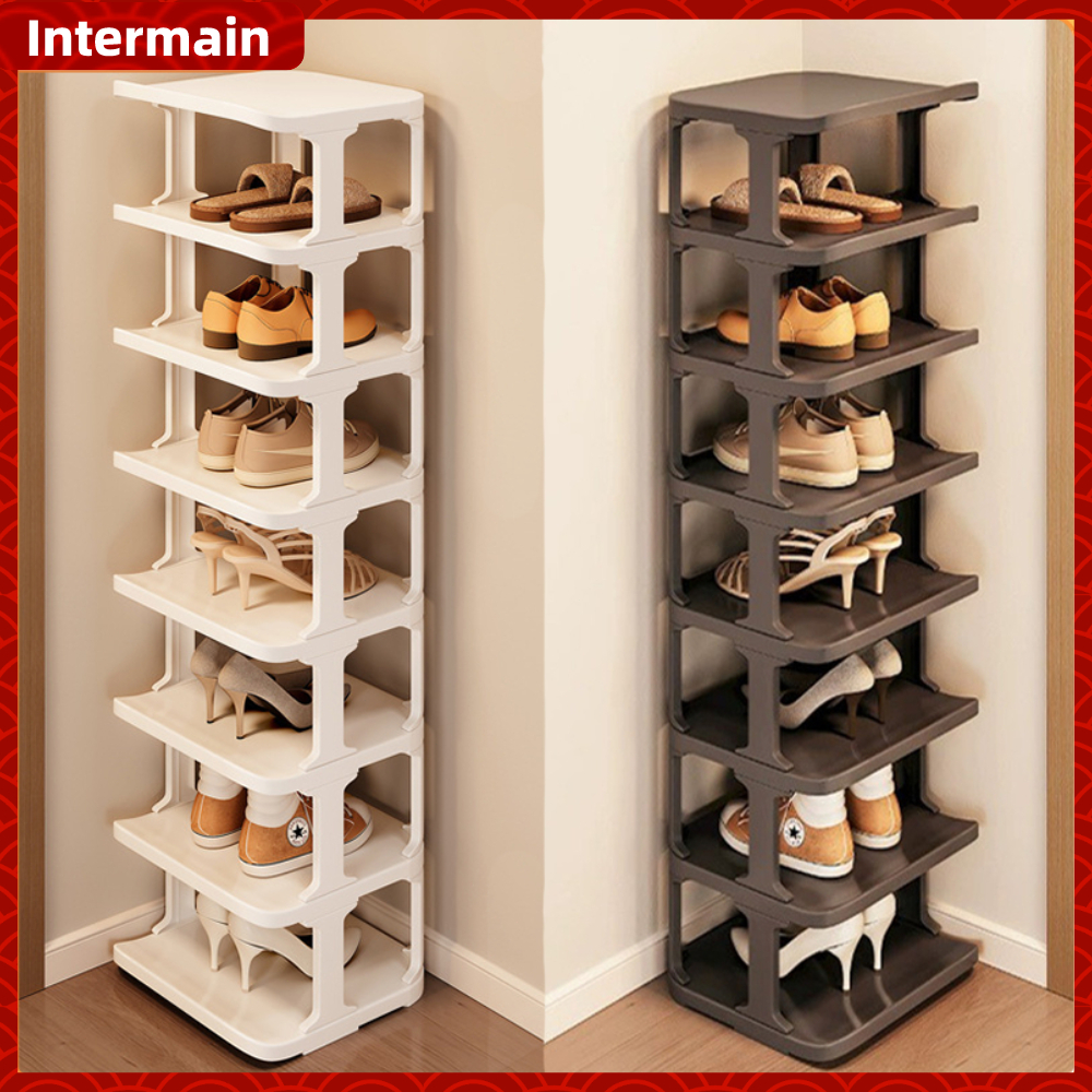 Shoe Rack DIY Rak Kasut Simple Plastic Shoe Racks Multi-Layer Storage Space-Saving Organizer ...