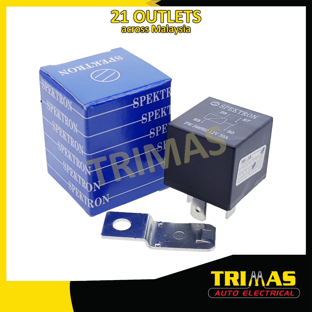 TRIMAS Original Spektron 4 Pin Fan Starter Relay Proton Saga BLM ...