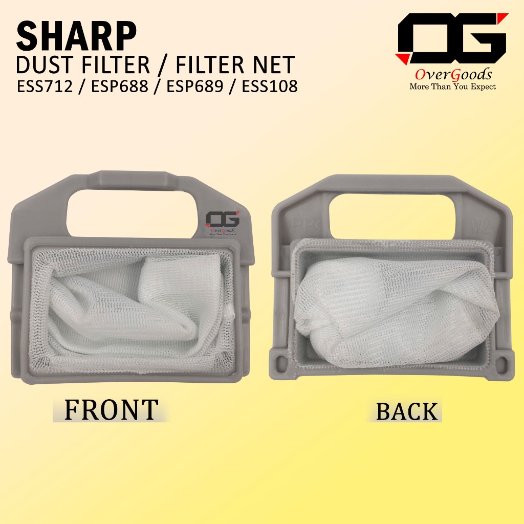 ESS712 / ESP688 / ESP689 / ESS108 SHARP FILTER WASHING MACHINE DUST ...