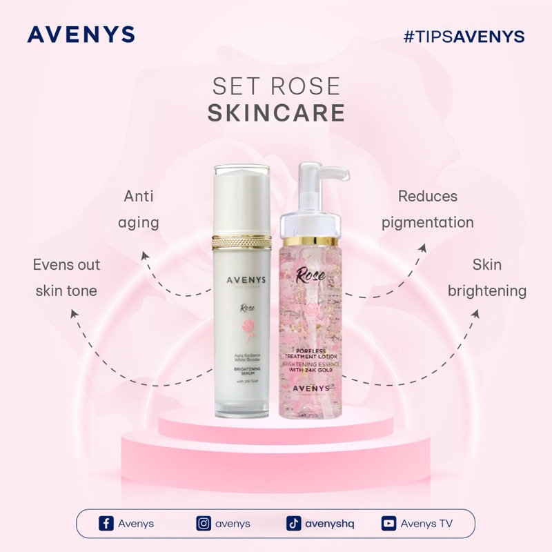 Avenys Set Rose Skincare | Shopee Malaysia