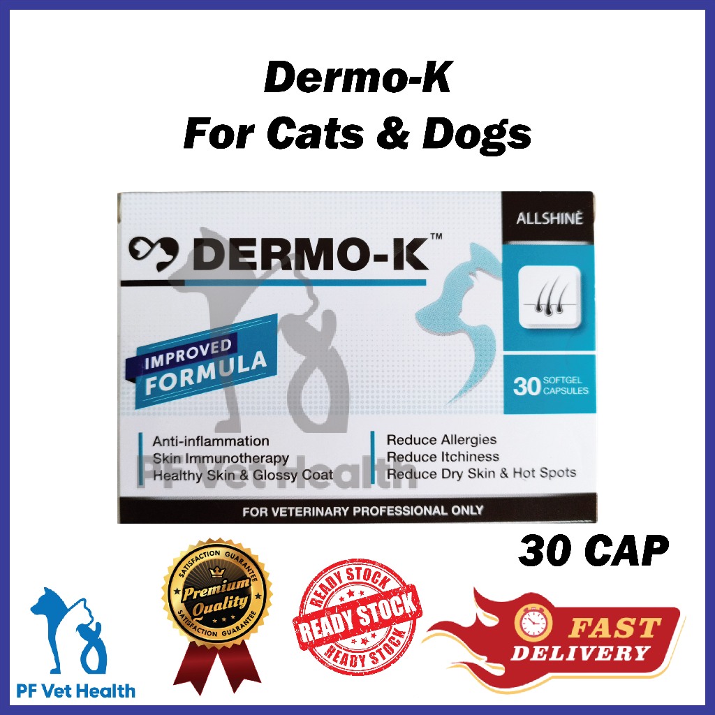 Dermo-K Capsules for Cats & Dogs (30 soft gel capsules) | Shopee Malaysia