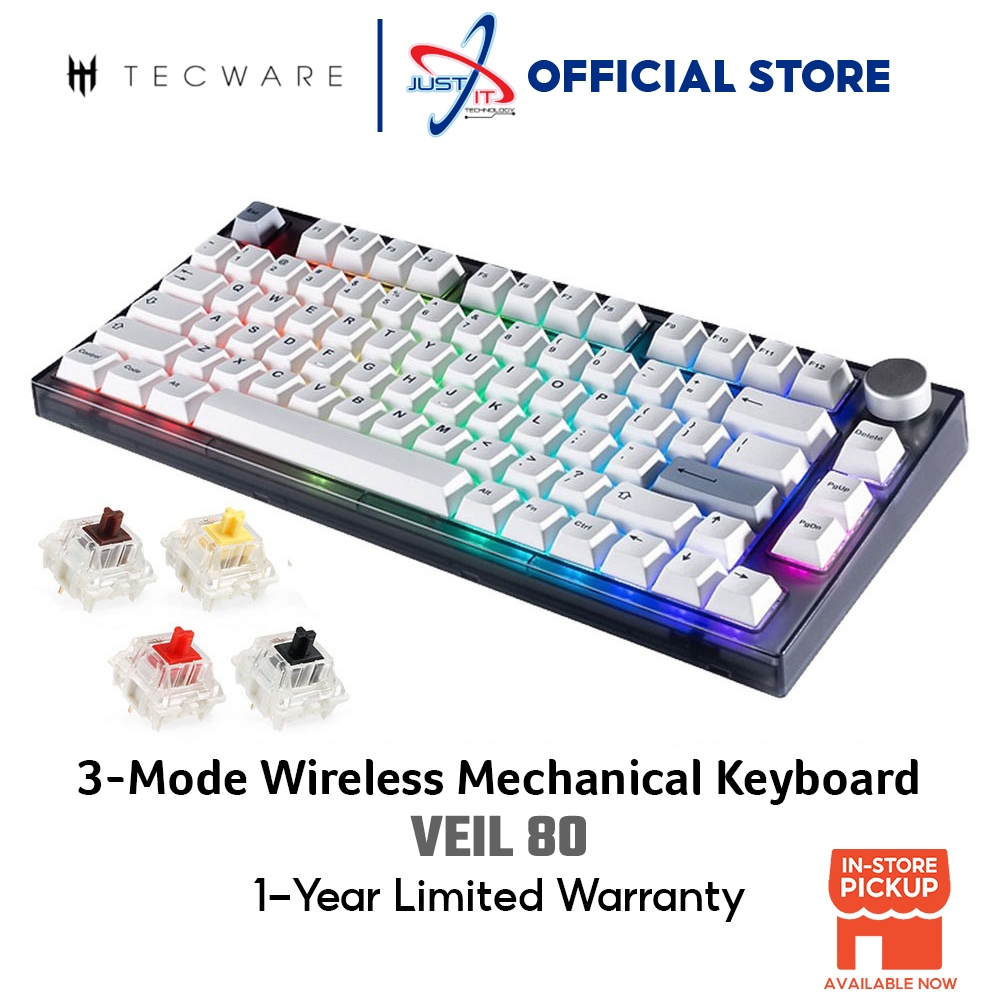 Tecware Veil 80 3-Mode Wireless Mechanical Keyboard | Shopee Malaysia