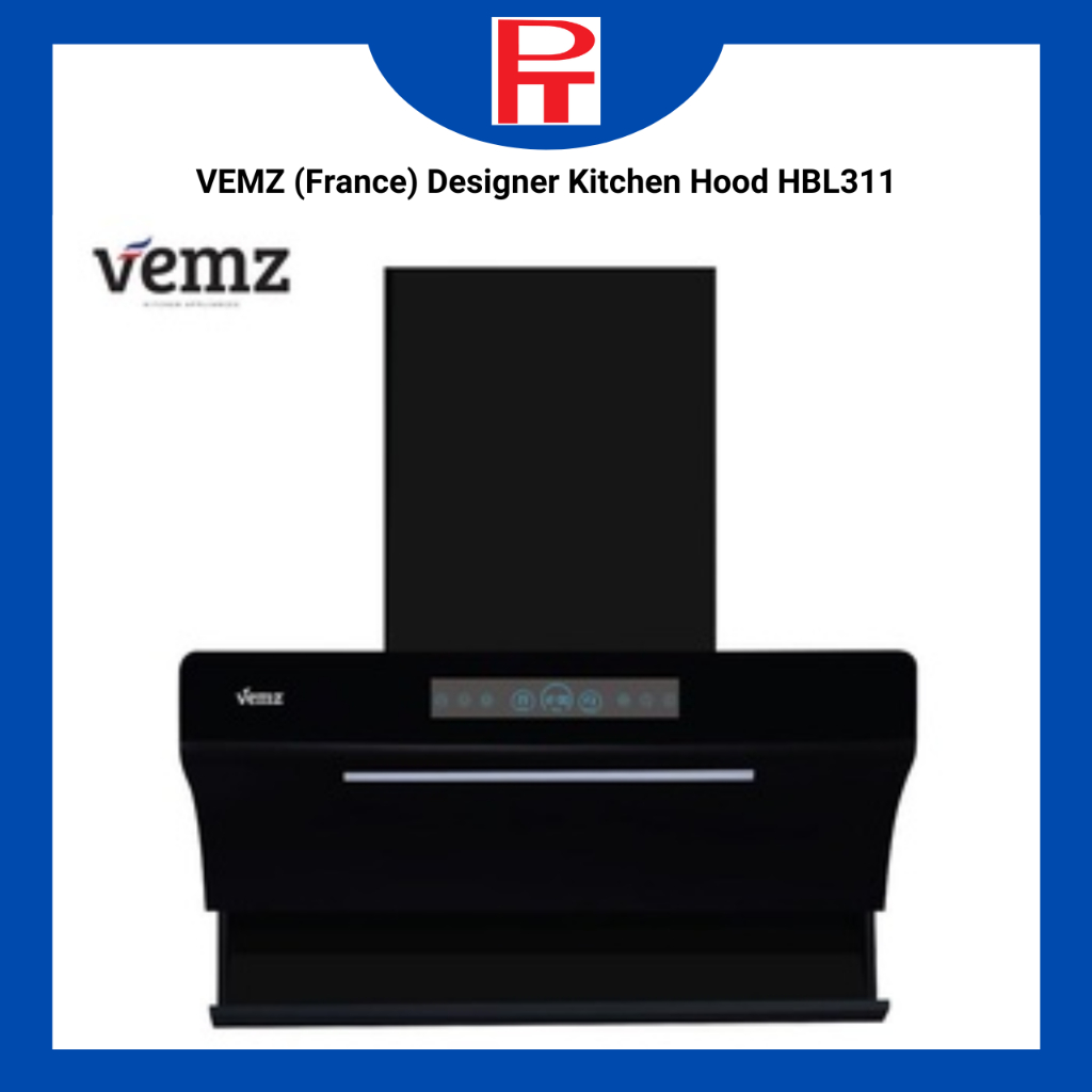 VEMZ (France) Designer Kitchen Hood HBL311 (2050m³/h) Motion Sensor ...