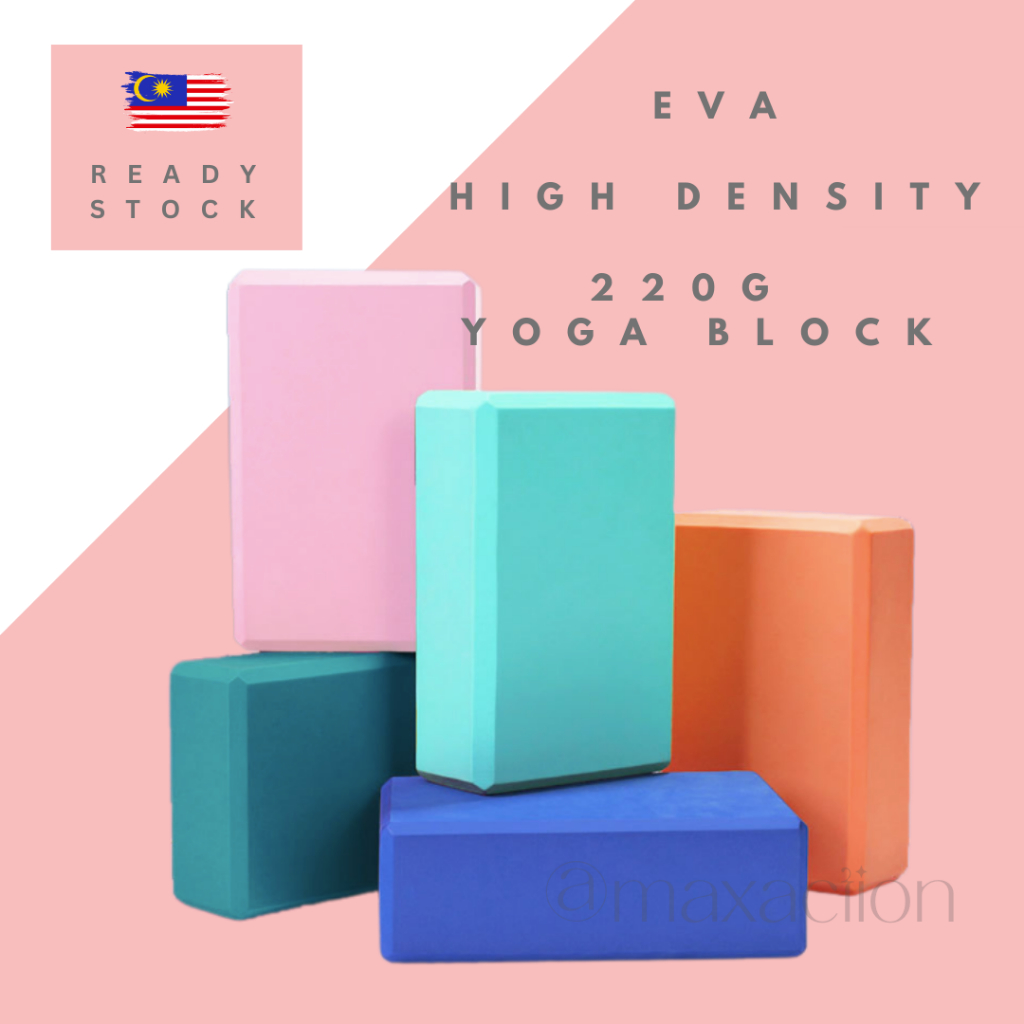 EVA 220g YOGA BLOCK High Density Yoga Support | Shopee Malaysia
