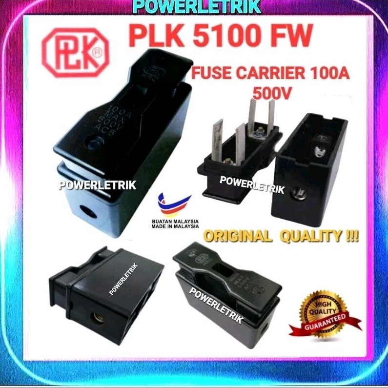 🔥READY STOCK🔥 PLK 5100 FW 100A HRC FUSE CARRIER (FRONT WIRING) WITH ...
