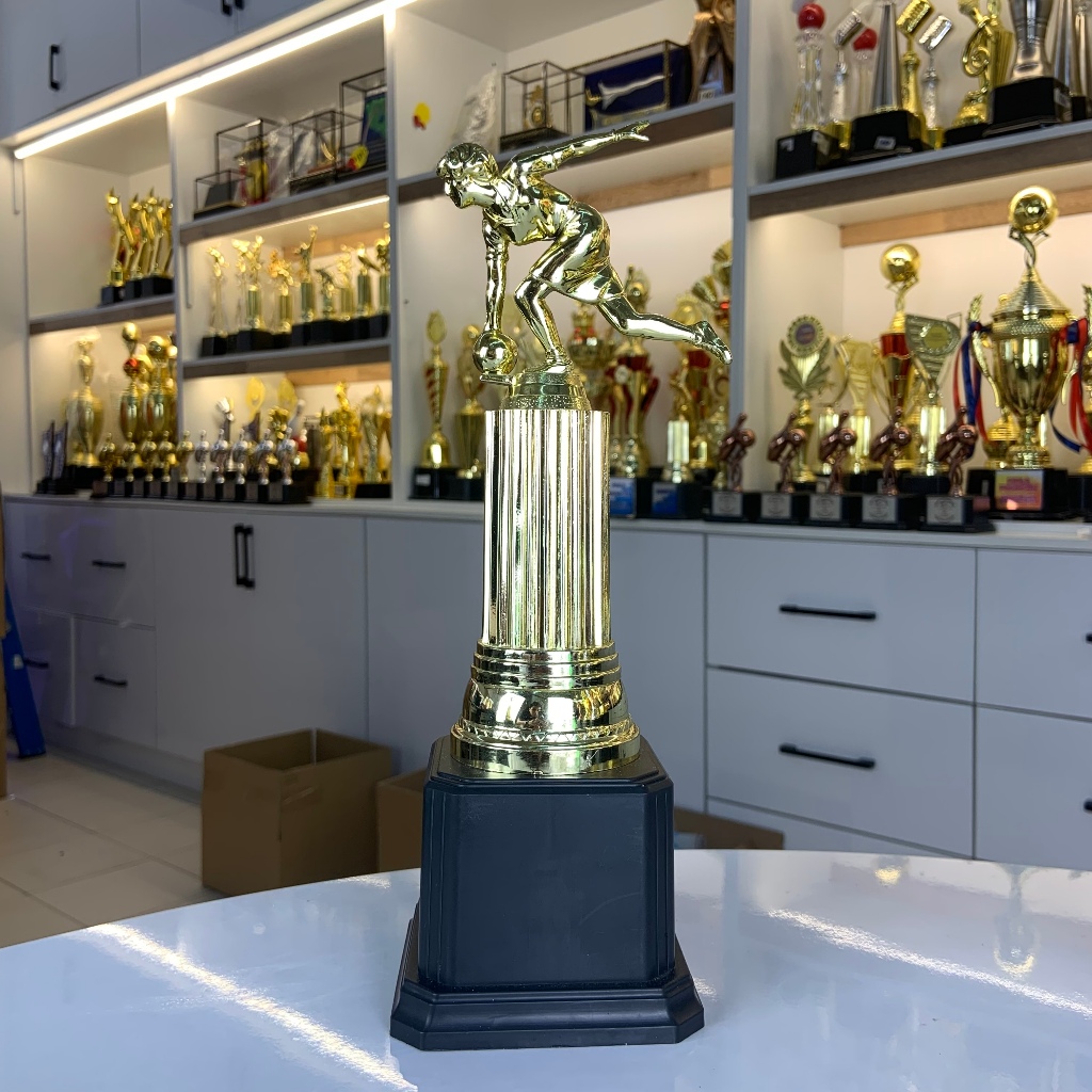 [JUNE PROMO] MEN & WOMEN FIGURE BOWLING TROPHY/PIALA BOLING PATUNG ...
