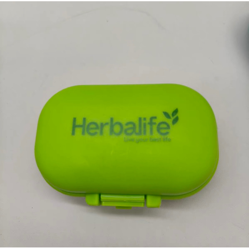 HERBALIFE 6 COMPARTMENT PILL BOX - GREEN | Shopee Malaysia