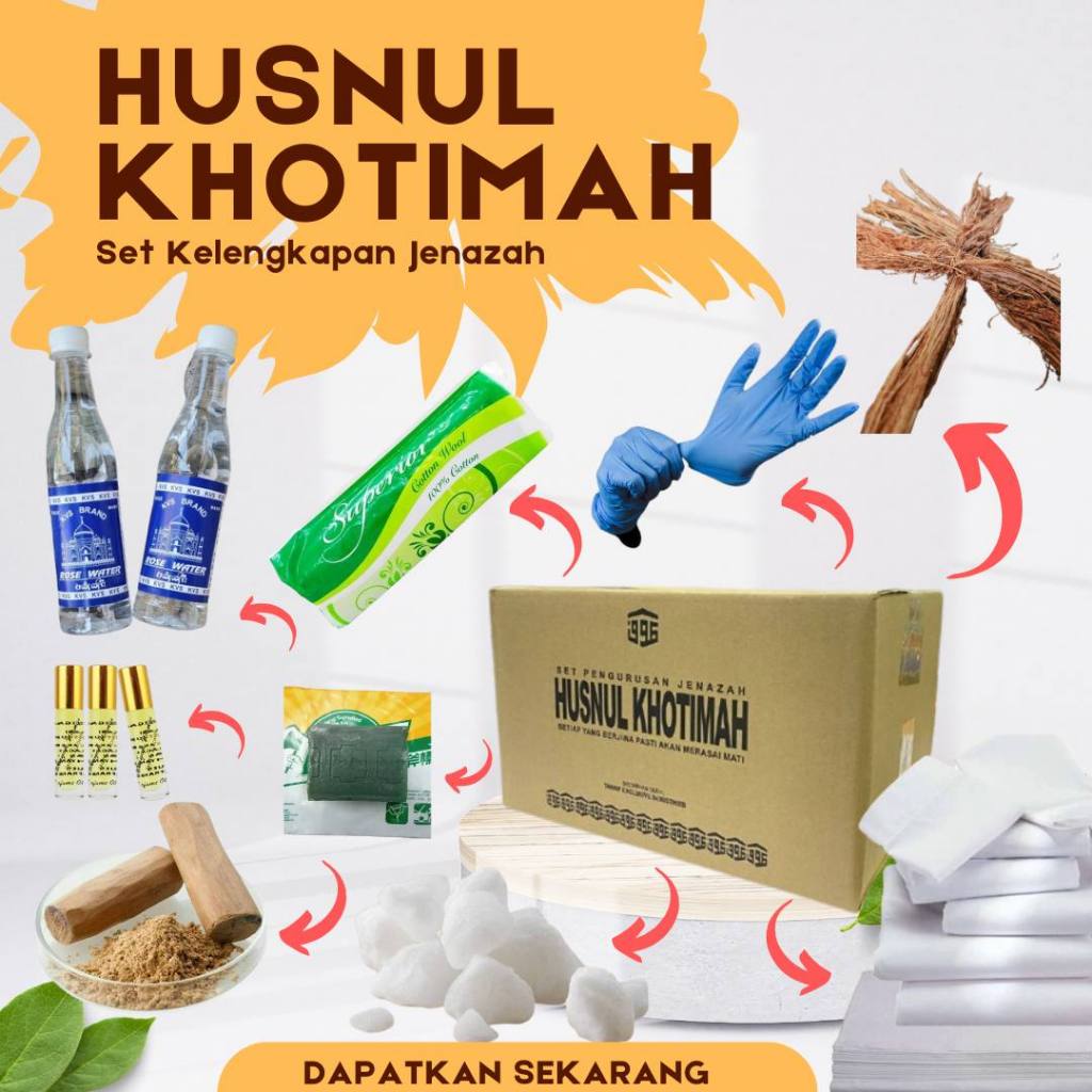 SET JENAZAH HUSNUL KHOTIMAH SET KELENGKAPAN JENAZAH PEREMPUAN SET ...