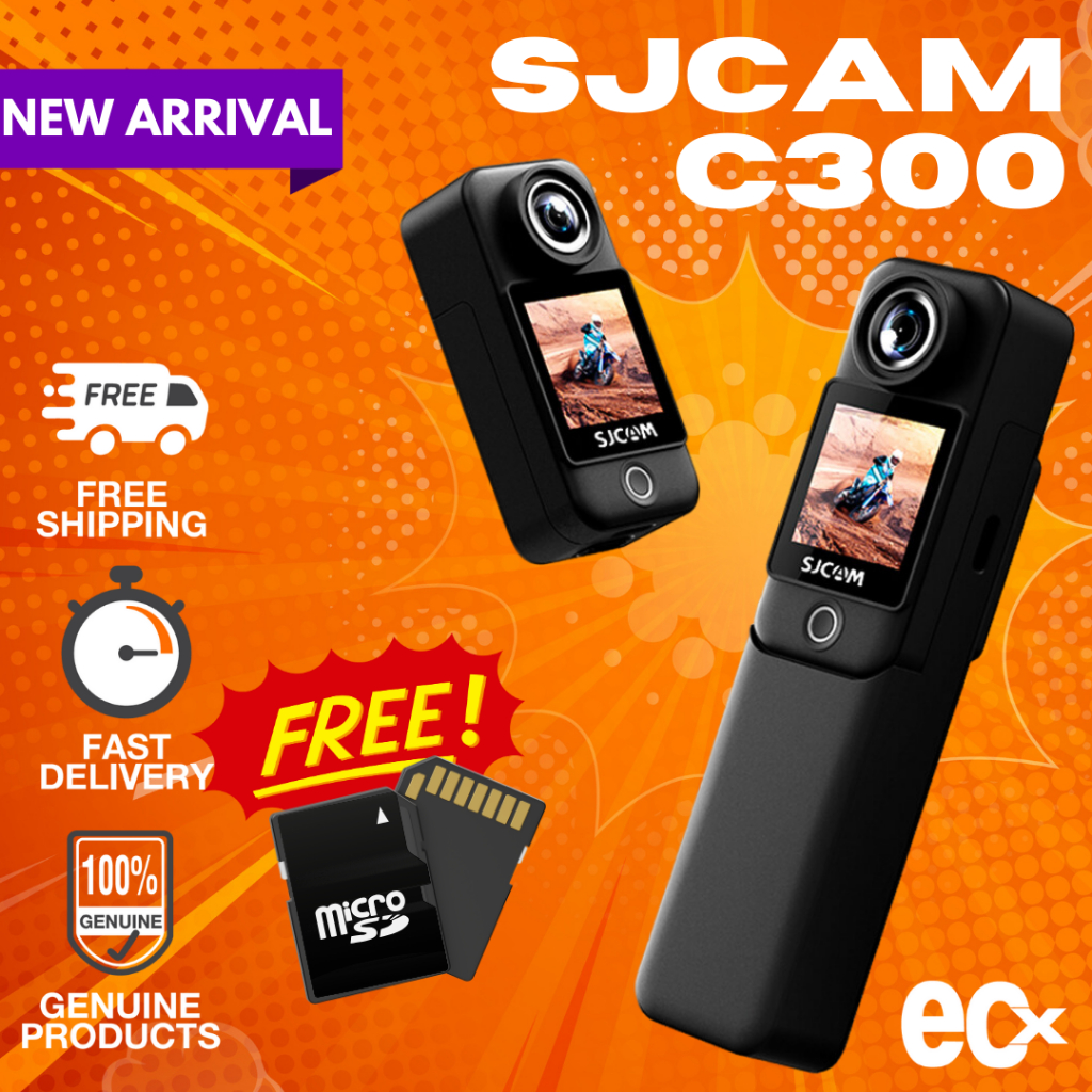[Free SD Card] SJCAM C300 Dual Screen / C300 Pocket Action Camera WIFI ...