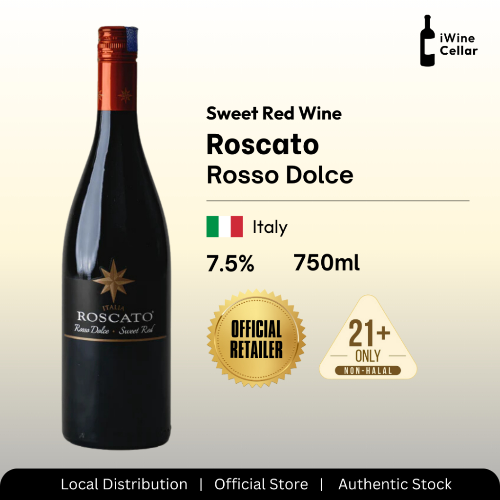 Roscato Rosso Dolce Sweet Wine | Shopee Malaysia