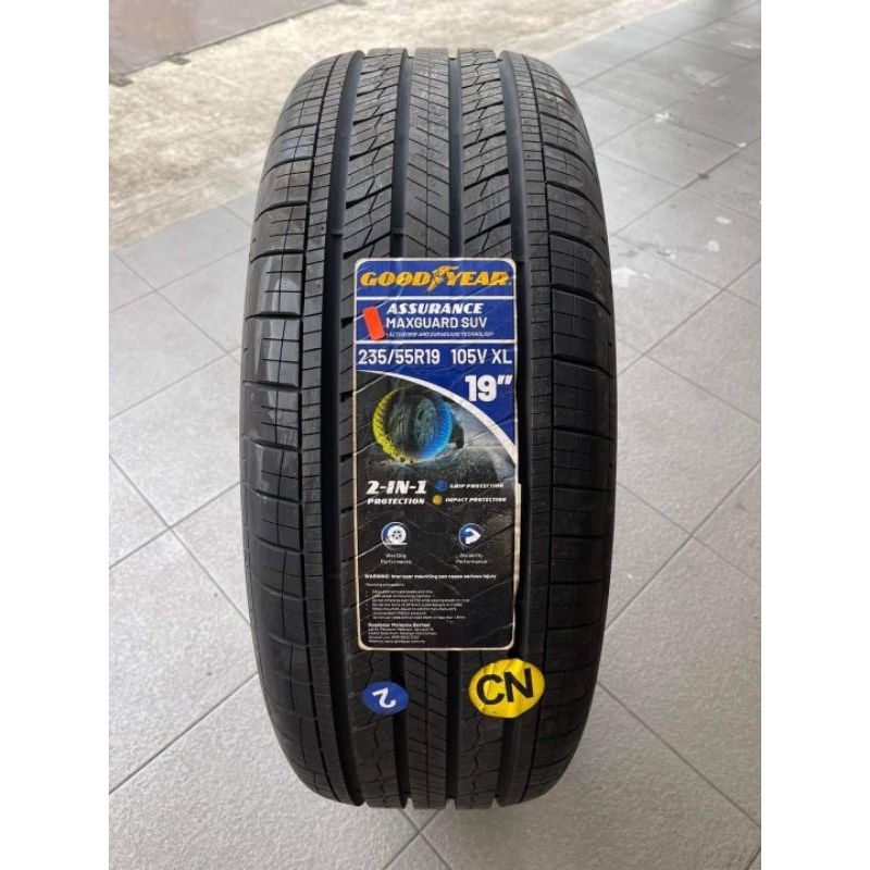 235/55/19 | Goodyear Assurance Maxguard SUV | Year 2022 | New Tyre Offer | Minimum buy 2 or 4pcs ...