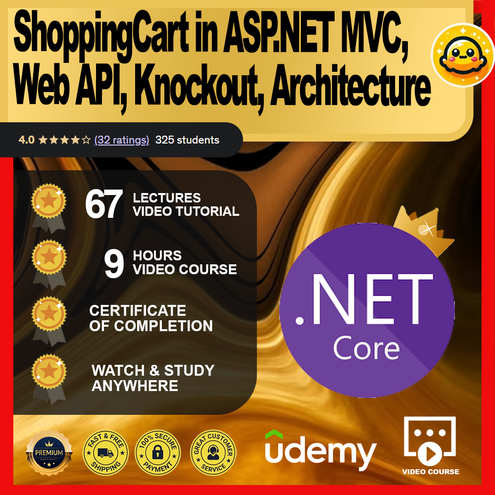 [Video Course] ShoppingCart in ASP.NET MVC, Web API, Knockout, Architecture | Shopee Malaysia