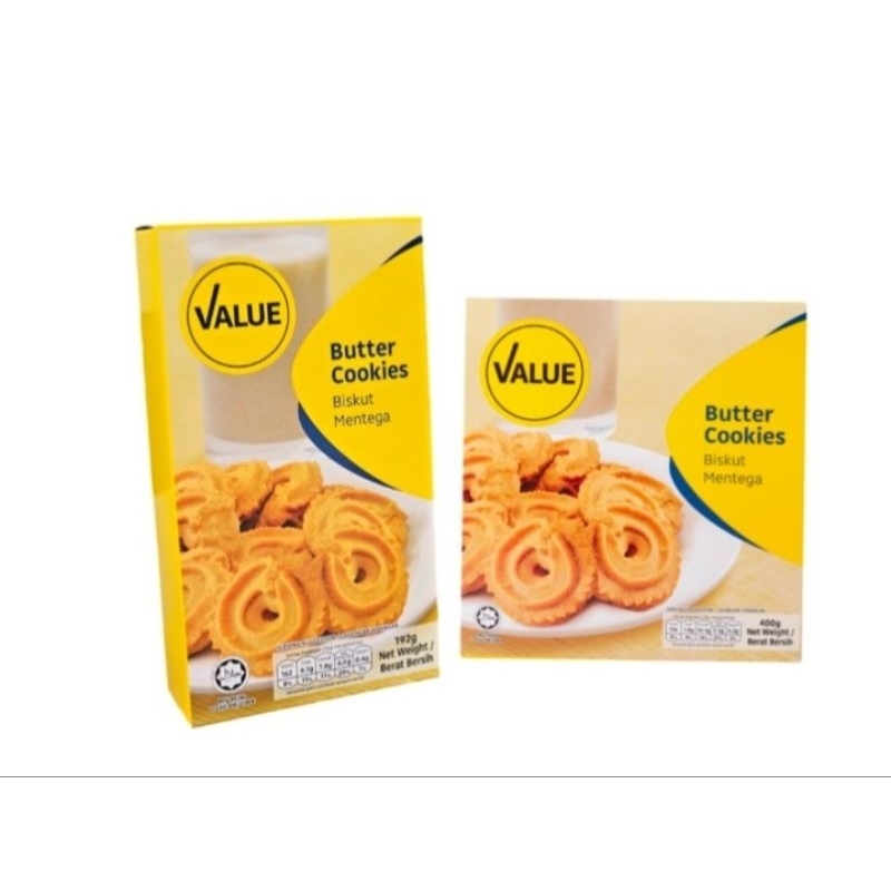 Value Butter Cookies/Biskut Mentega 192g~400g | Shopee Malaysia