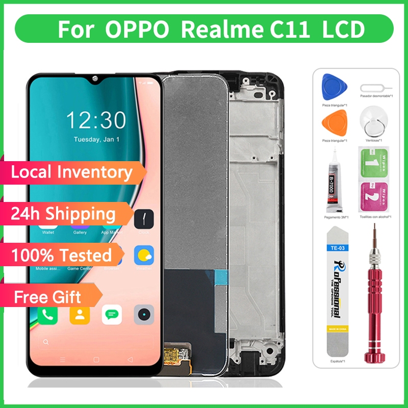 Original Lcd With Frame For Realme C11 2020 C12 C15 Realme Narzo