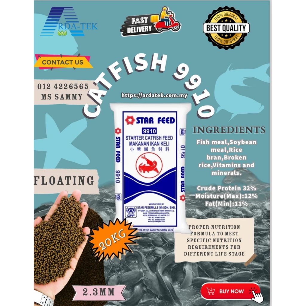(9910) CATFISH FEED IKAN KELI IKAN PUYU X 20KG | Shopee Malaysia