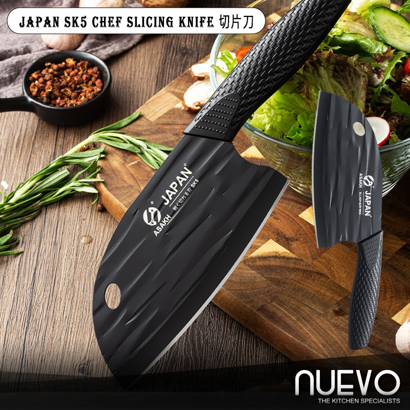 Japan SK5 Knife Meat Cleaver Chef Knife Stainless Steel Kitchen Forged ...
