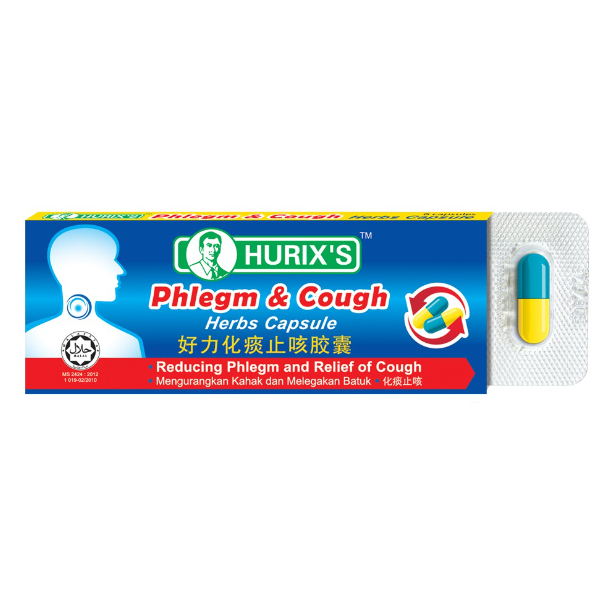 HURIX'S Phlegm & Cough Herbs Capsule ( 6 Capsule ) | Shopee Malaysia