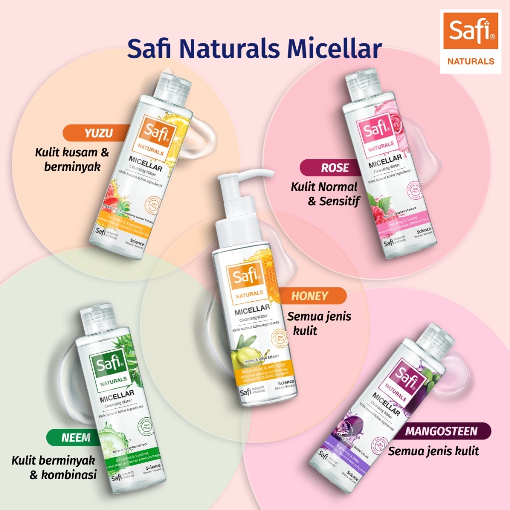 SAFI NATURALS MICELLAR CLEANSING WATER | Shopee Malaysia