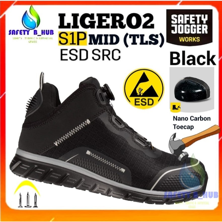 Safety Jogger LIGERO2 (TLS) Mid-Cut ESD SRC Unisex {Lightweight Safety ...