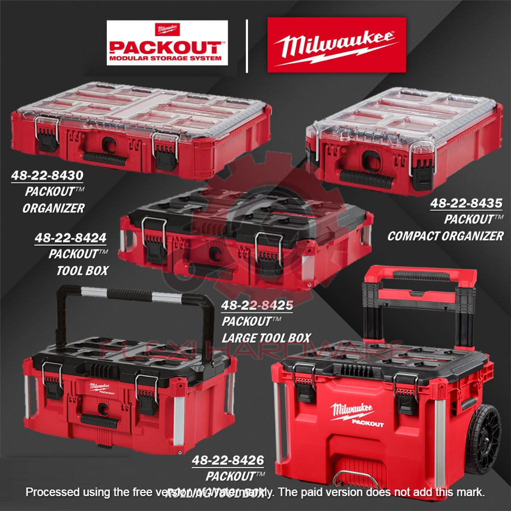 Milwaukee Packout Tool Box Storage Box - Model 48-22-8435/ 48-22-8430/ 48-22-8424/ 48-22-8424/ ...