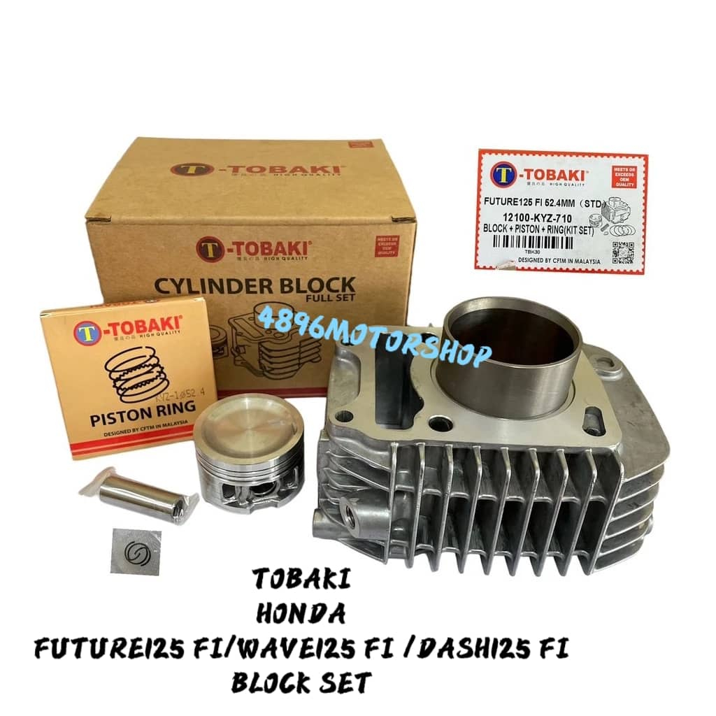 TOBAKI TCB BLOCK COMPLETE SET STD HONDA FUTURE125 FI / WAVE125 FI ...