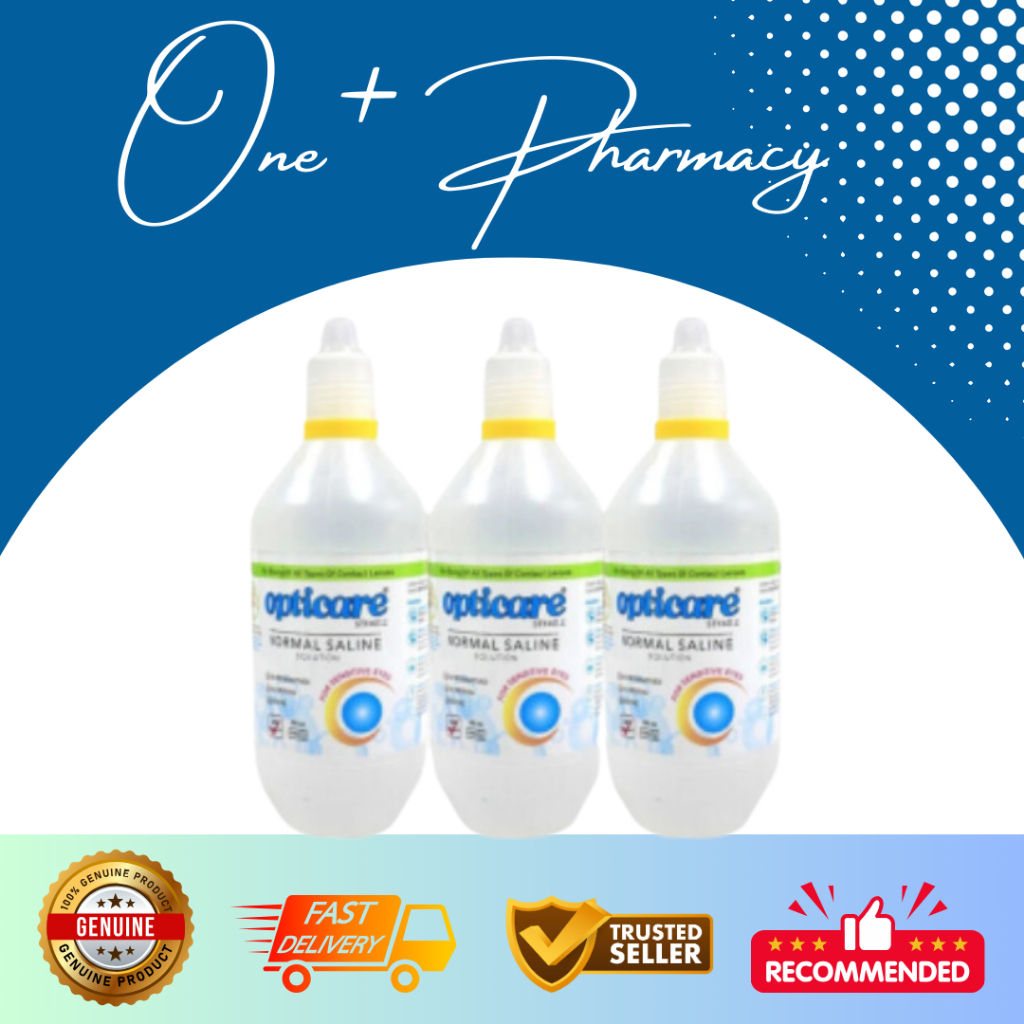OPTICARE Normal Saline Solution 3 x 500ml (new stock) | Shopee Malaysia