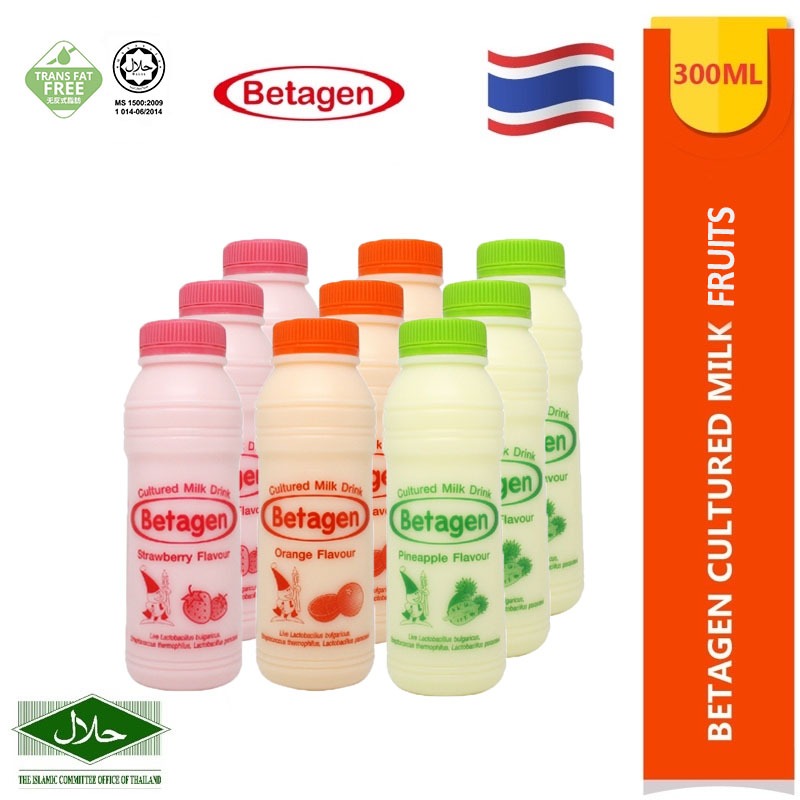 Betagen Fruits Yogurt Drink*300ML Orange / Pineapple / Strawberry ...