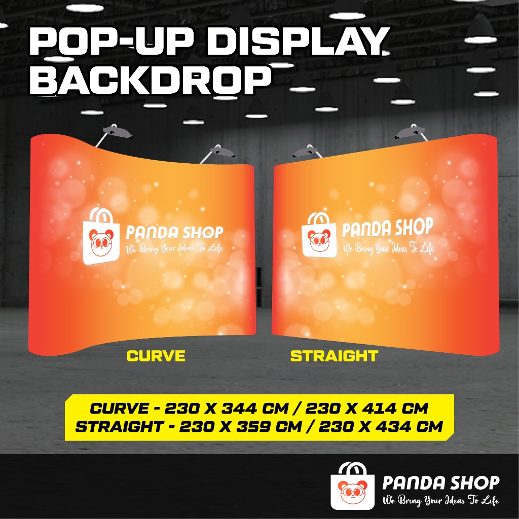 POP UP BACKDROP CUSTOM PRINTING (BRING YOUR IDEAS TO LIFE) | Shopee ...