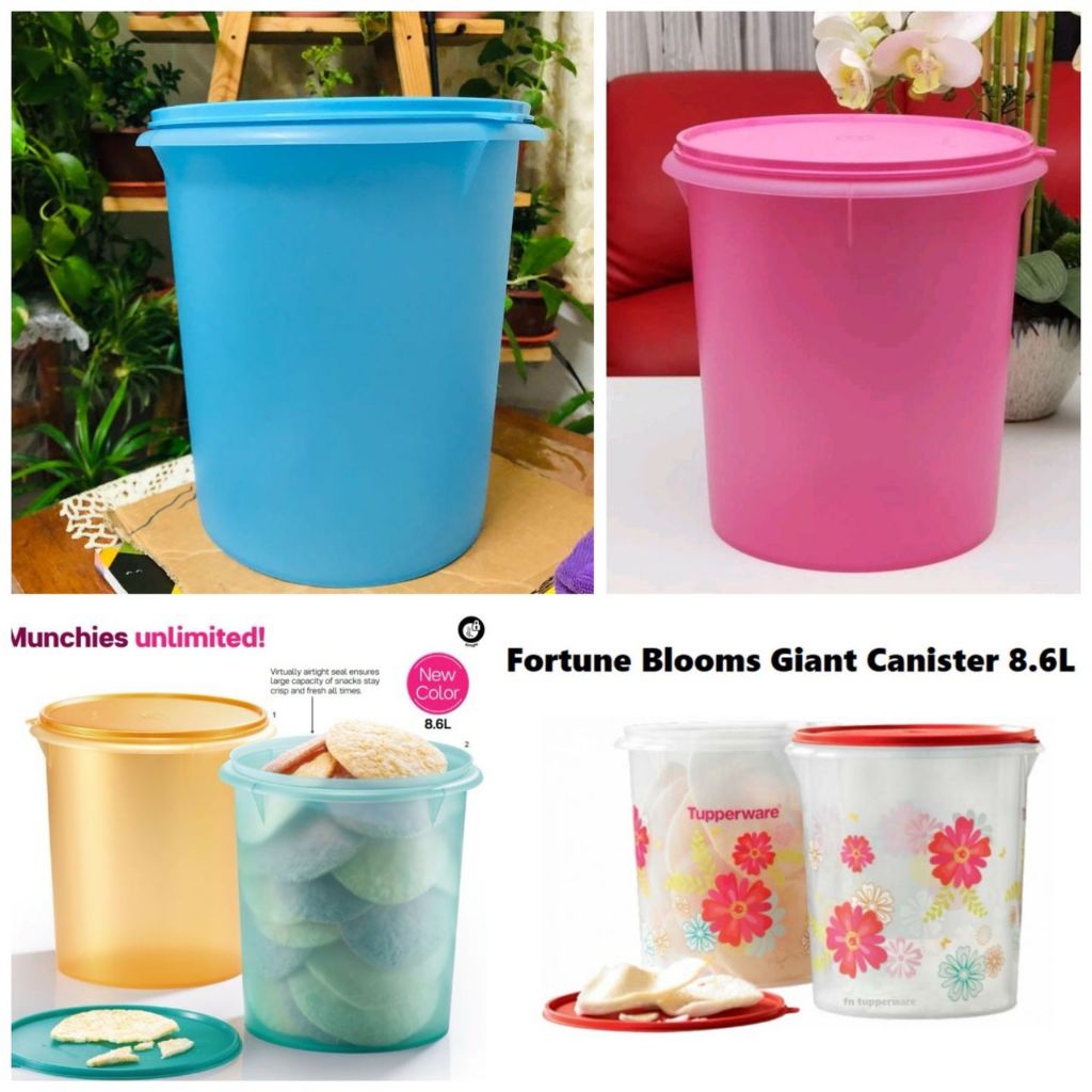 2044 Tupperware Giant Canister 8.6L/ Giant Canister/ Tupperware Bekas ...