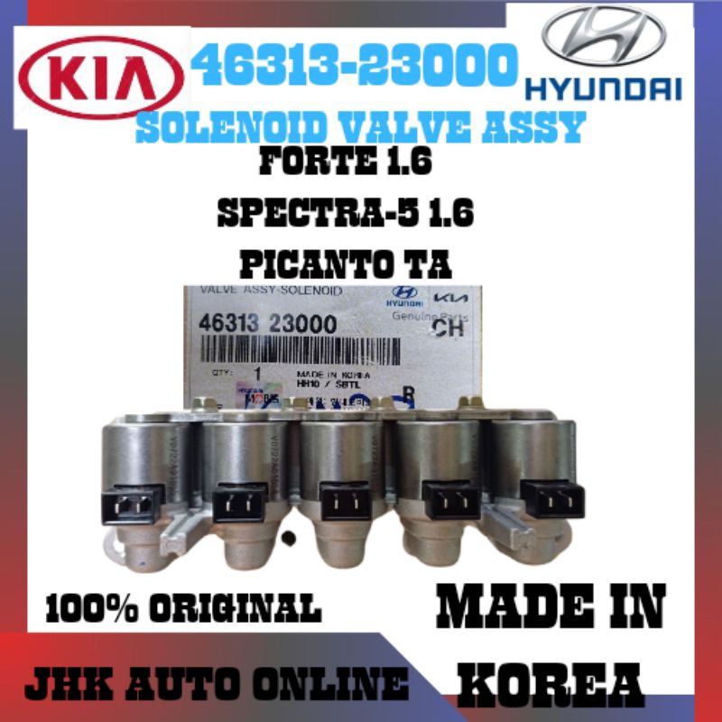 46313-23000 SOLENOID VALVE A/T GEAR BOX FORTE 1.6 SPECTRA-5 1.6 PICANTO ...