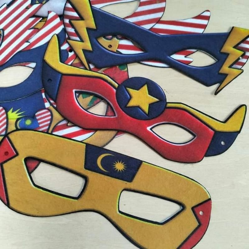 Topeng Merdeka Felt Kanak kanak | Shopee Malaysia