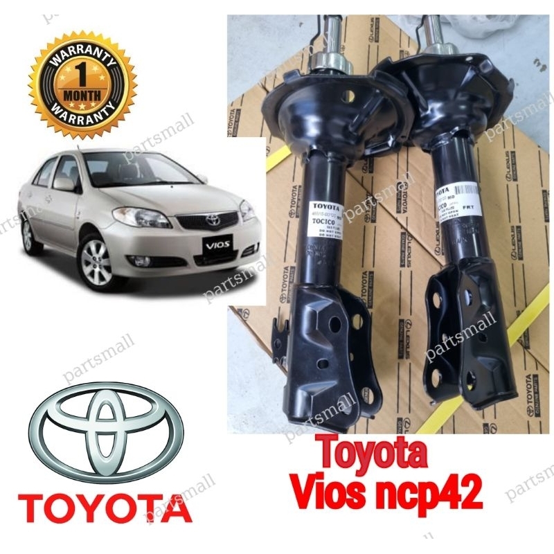 100% GENIUNE TOYOTA VIOS NCP42 SHOCK ABSORBER FRONT & REAR 48510-0D120 ...