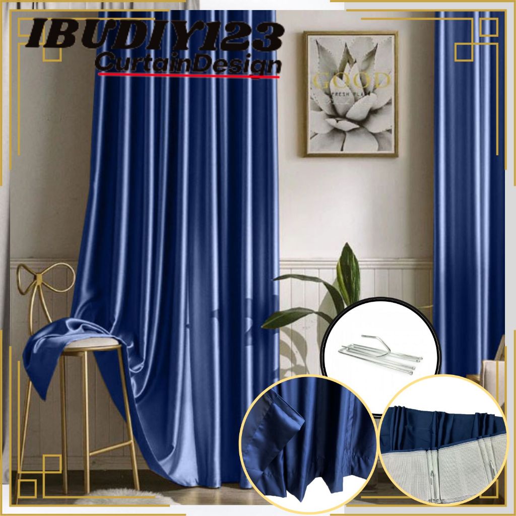 A11 Ready Made Curtain!!!Siap Jahit Langsir,Langsir RAYA Kain Tebal ...