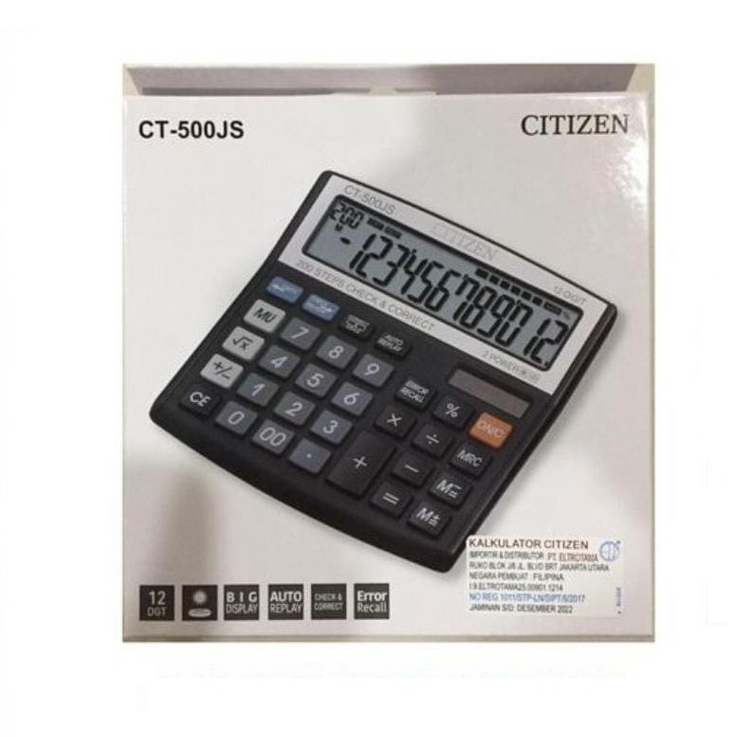 CITIZEN Calculator CT-500JS - 12 Digital | Shopee Malaysia
