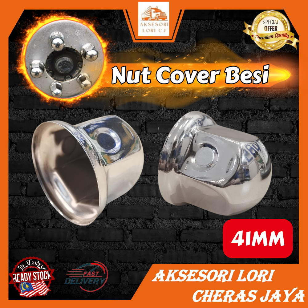 AKSESORI LORI CHERAS JAYA TAYAR NUT COVER BESI 41MM LORI TAYAR 6 ISUZU ...