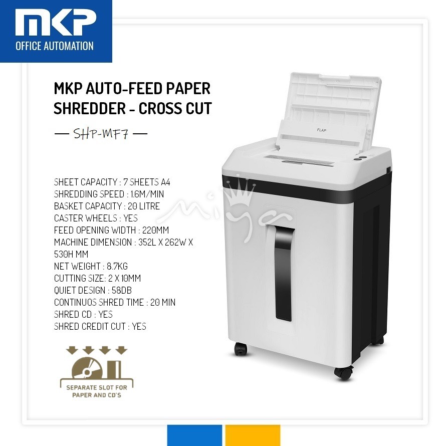 MKP AUTO-FEED PAPER SHREDDER / HEAVY DUTY PAPER SHREDDER WITH FEEDER ...