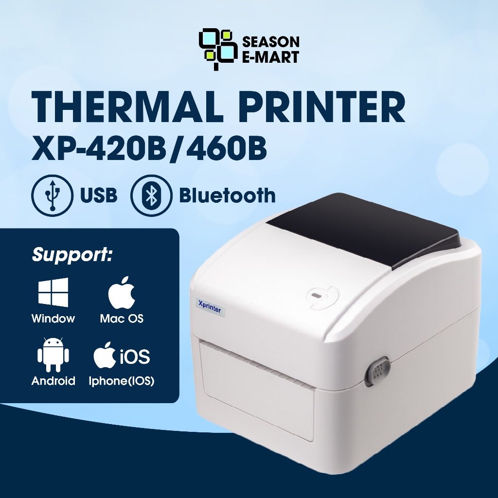 Thermal Printer A6 thermal sticker Bluetooth USB Xprinter 460B 420B ...