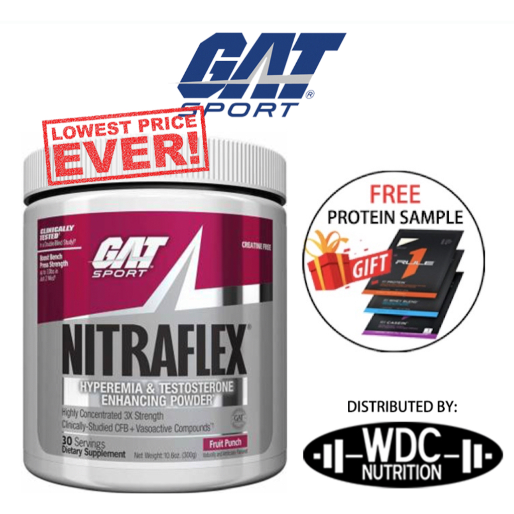 GAT Nitraflex Pre-Workout (30 Servings) - Pra Sukan Energy Booster ...