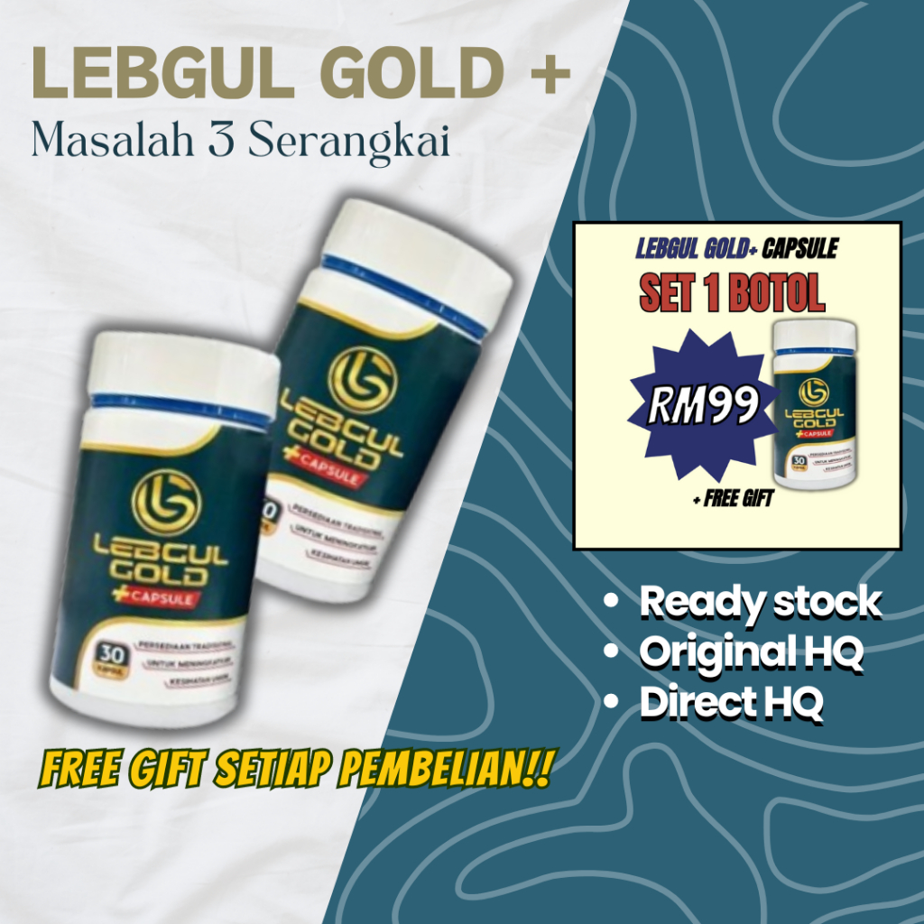 [ORIGINAL DISTRIBUTOR] LEBGUL GOLD PLUS CAPSULE UNTUK MASALAH 3 ...