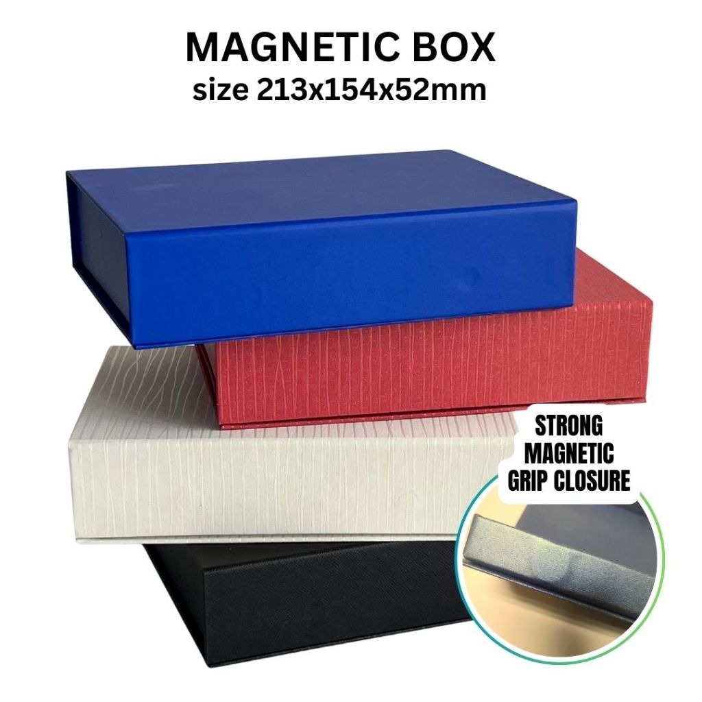 READY STOCK in Malaysia! Premium Grade Hardboard Gift Box Magnetic Flip ...