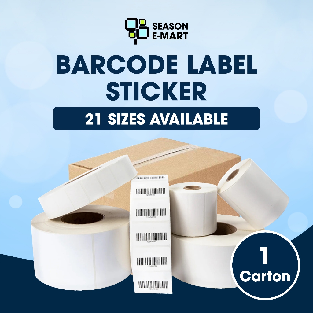 1 carton Barcode Label Sticker Price Tag Product Thermal Label Sticker ...