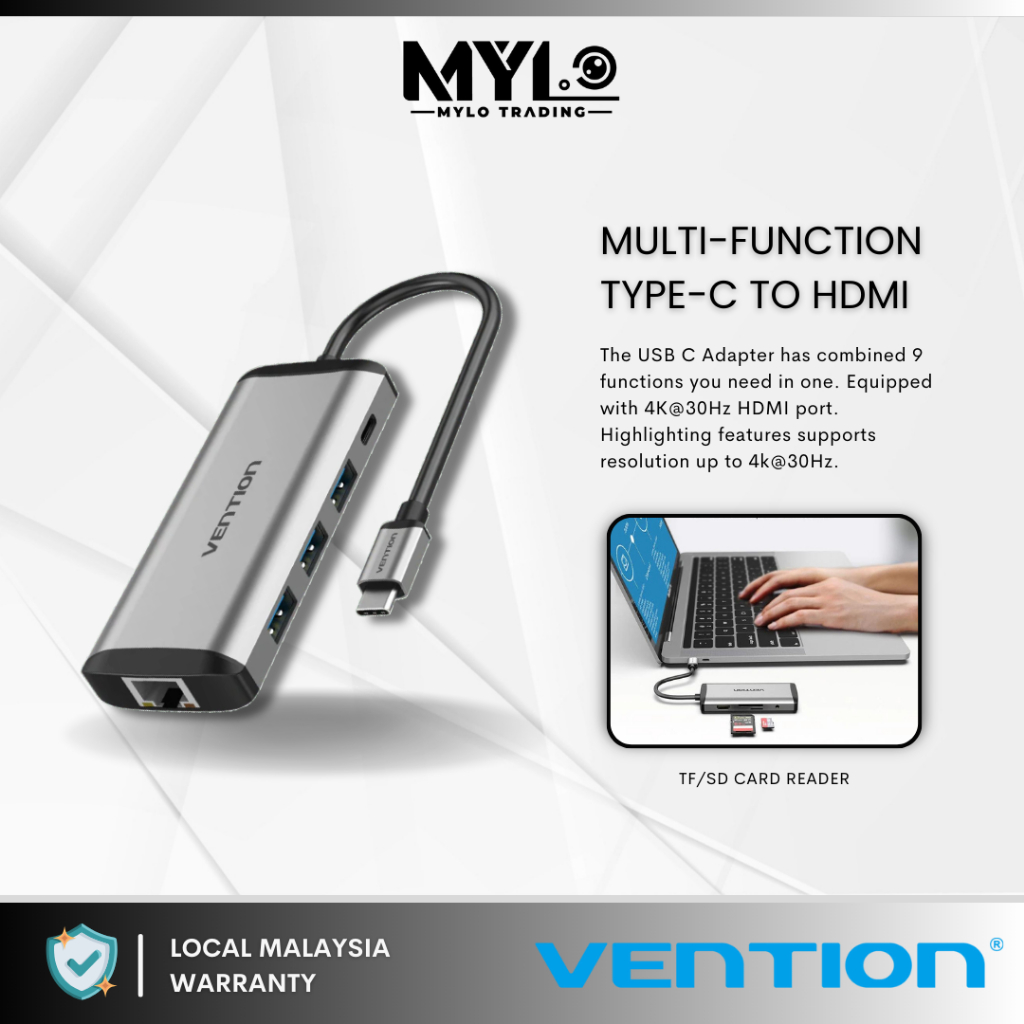 Vention Docking Station Type C THAHB | Shopee Malaysia
