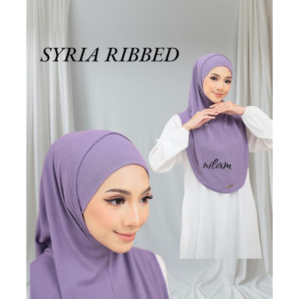 🔥[READY STOCK]🔥 - NEW STYLE TUDUNG SARUNG SYRIA RIBBED PLAIN PLUS ANAK ...
