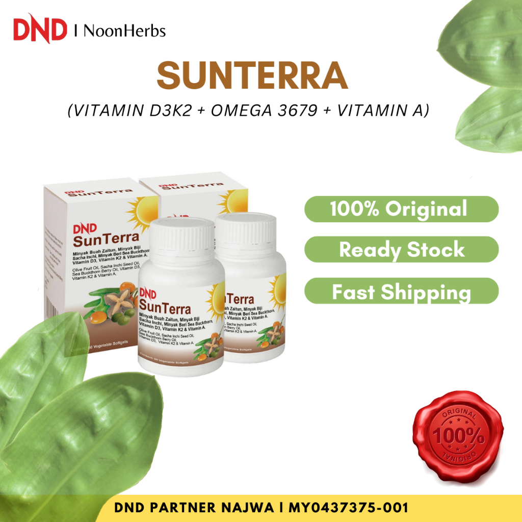 DND DR NOORDIN DARUS SUNTERRA VITAMIN D3K2 OLIVE OIL VITAMIN A OMEGA 3 ...