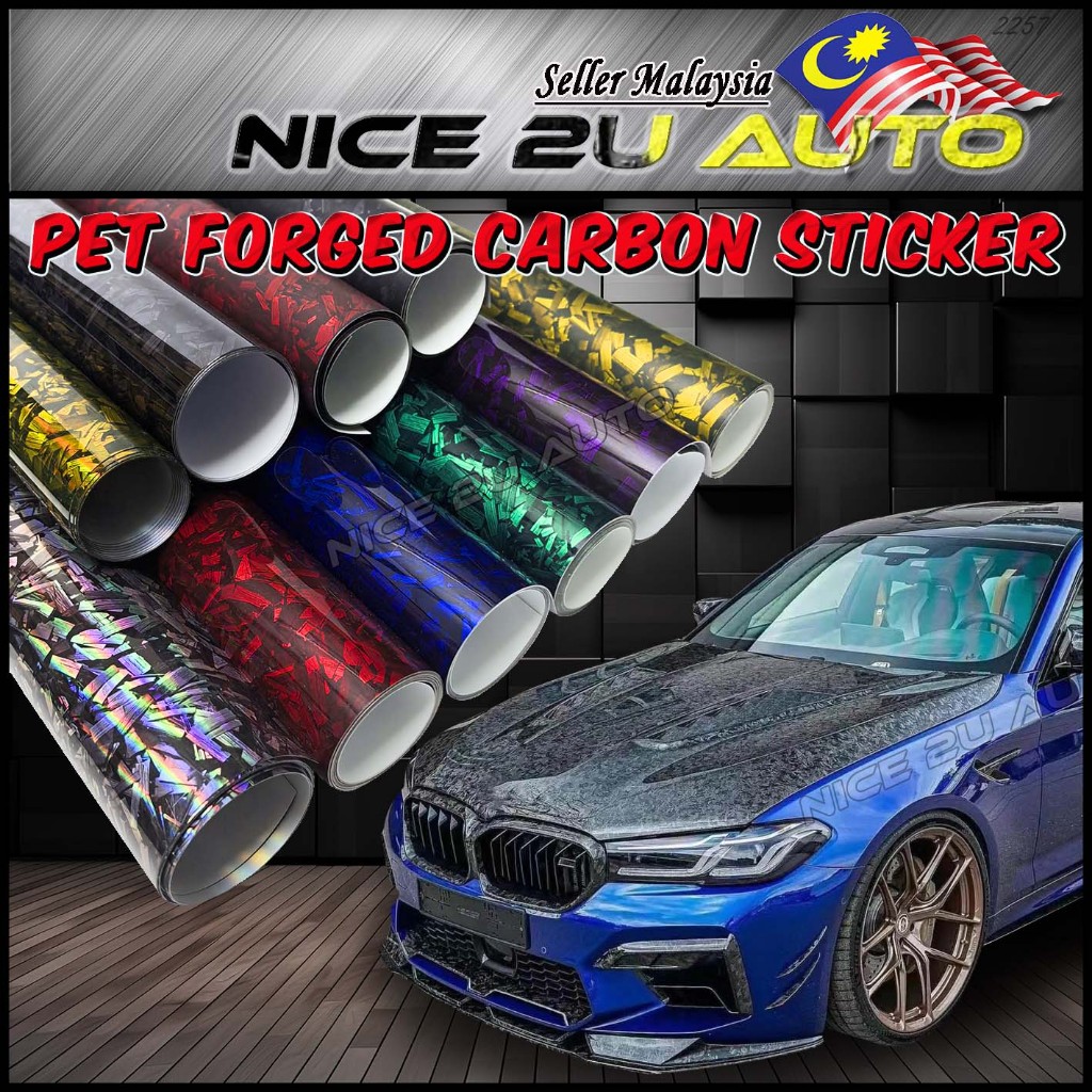 Pet Forged Carbon Sticker Wrap Film Sticker Premium Quality Glossy Car ...